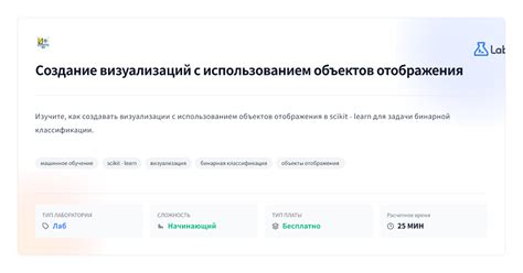 Визуализации машинного обучения Руководство по Scikit Learn Labex