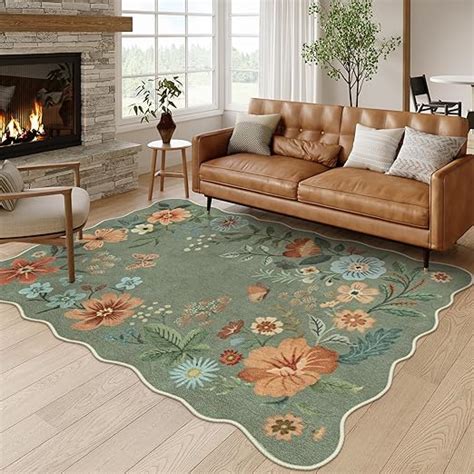 Lahome Floral Living Room Rugs Area Rugs 5x7 Rug For