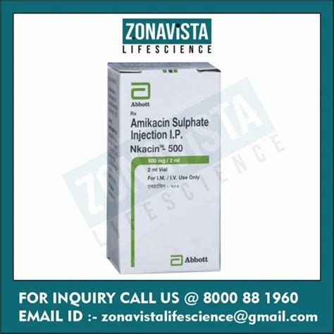 Amikacin Sulphate Injection 500 Mg 2ml At ₹ 421 Piece In Surat Id
