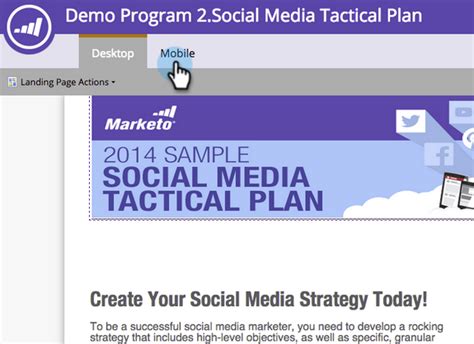 Customize Mobile View For Your Free Form Landing Page Adobe Marketo