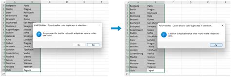 Count Duplicate Values In Selection Optional Coloring Extra Features For Excel