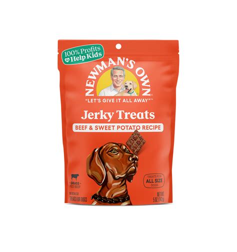 Beef And Sweet Potato Jerky Dog Treats Newmans Own