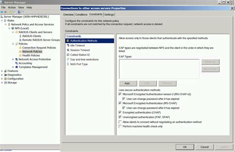 how do i set up network policy server nps in windows server for