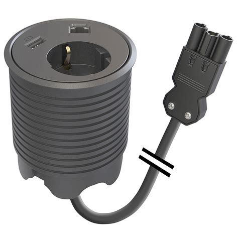 KD00021013 | Встраиваемые розетки Power Dot | 935-PD12-GST Встраиваемая ...