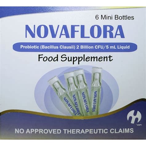 Novaflora Probiotic Bacillus Clausi 2 Billion Cfu5ml Liquid 10 Mini