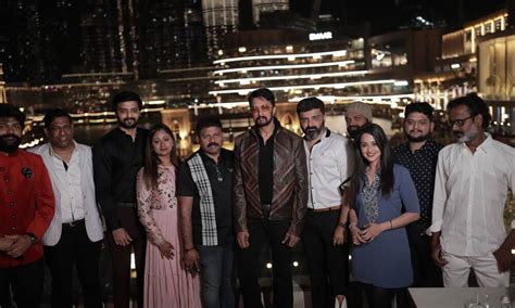 Kichcha Sudeep Toasts 25 Years In Films At Burj Khalifa
