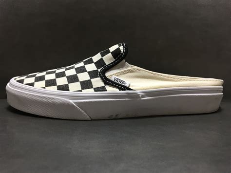 [235mm] 반스 슬립온 뮬 체커보드 Vans 후루츠패밀리