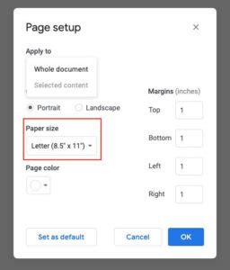 How To Change The Size Of Paper In Google Docs The Techie Senior