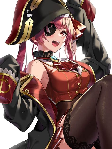 マリン船长マシュ様的萌袖人物pixiv插画图片 Bobopic