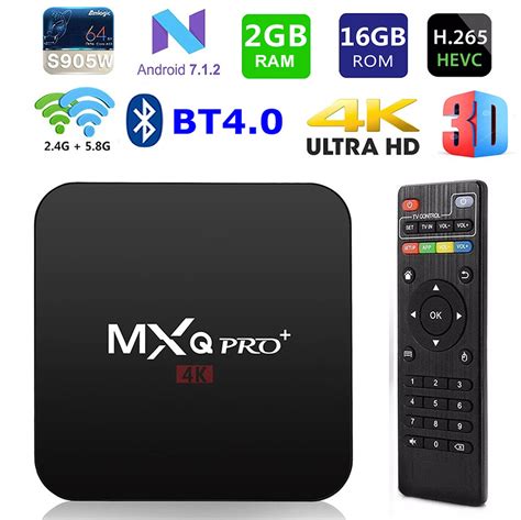 MXQ PRO Smart TV BOX Android S W Quad Core G G Bluetooth G G Dual WIFI D K H