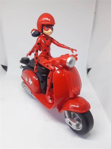 Miraculous Ladybug With Her Motorcycle Etsy