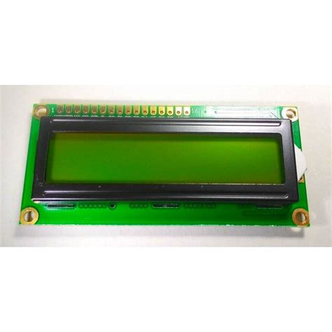 【雲賀科技】2113 Arduino Lcd 1602 A 黃綠底 帶背光 黃綠光液晶顯示 5v 黃綠光液晶顯示 黃綠屏 蝦皮購物