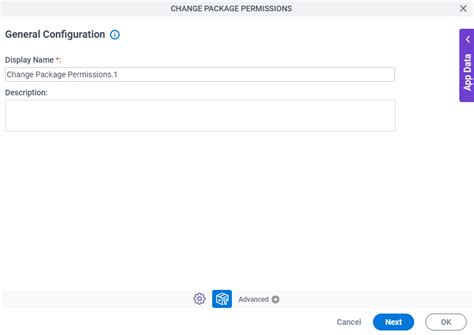 Change Package Permissions Activity
