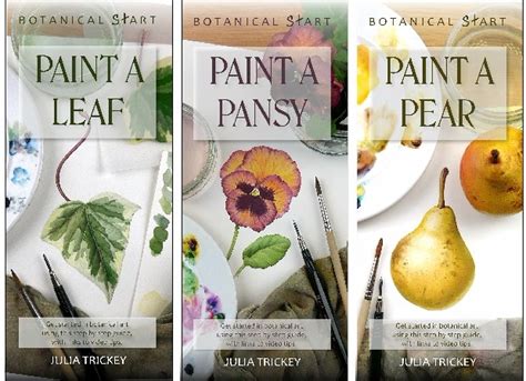 SET OF LEAFLET PDFs JULIA TRICKEY Botanical Art Tutorials