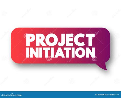 project initiation first step in starting a new project text concept