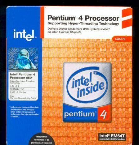 Intel Pentium 4 Processor 3.4Ghz (Retail Box)(id:1127152) Product ...