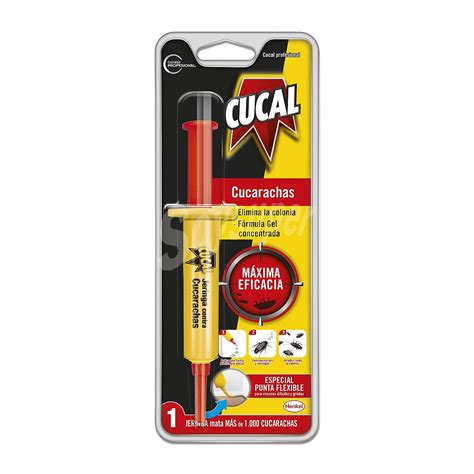 Cucal Jeringa Profesional Contra Cucarachas Gel Concentrado Blister Ud