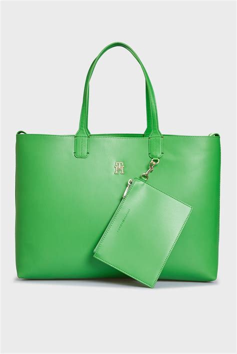 Жіноча зелена сумка ICONIC TOMMY TOTE Tommy Hilfiger AW0AW14468 MD