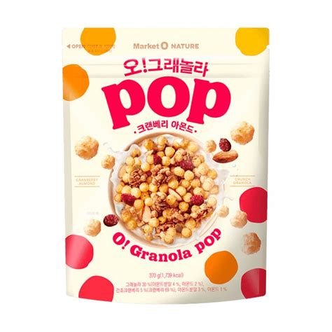 Orion O Granola Pop Cranberry 370g Granola Cranberry
