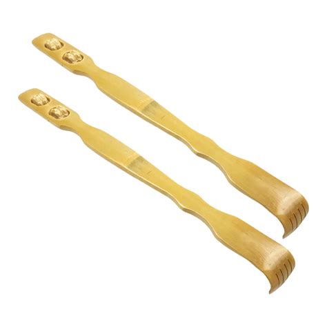 Bamboomn 2 Pieces 25 Extra Long Bamboo Backscratcher Shoehorn Plus