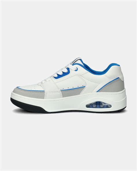 Skechers Uno Court Low Post Lage Sneakers Voor Heren Wit Nelsonnl
