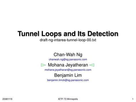 ppt tunnel loops and its detection draft ng intarea tunnel loop 00
