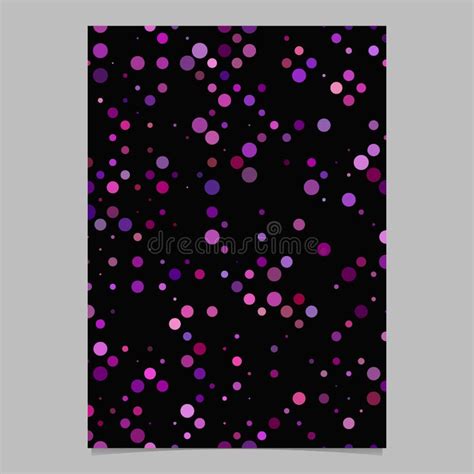 Purple Abstract Dot Pattern Brochure Background Stock Vector