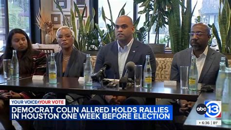 Texas Senate Race Candidate Collin Allred Campaigns In Houston