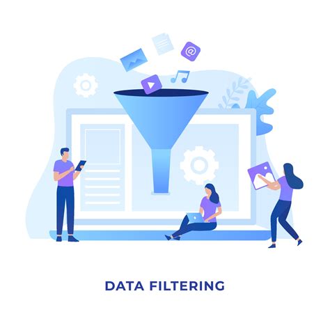 Data Filtering Illustration Concept 2223420 Vector Art At Vecteezy