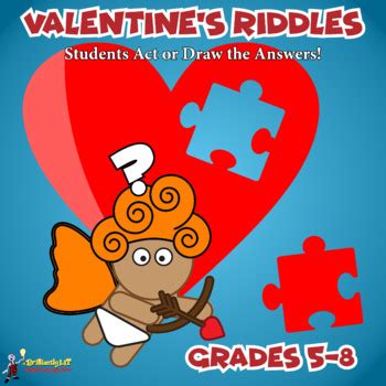 VALENTINE S BRAIN TEASER RIDDLES ACTIVITY GRADES 5 8 FUN By