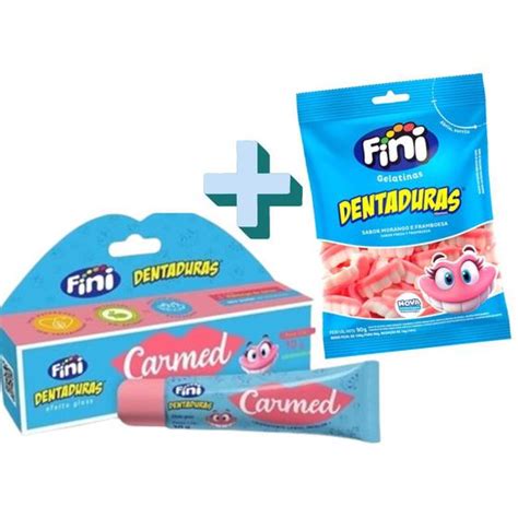Kit Carmed Dentaduras Hidratante Labial Incolor Fini G Cimed Protetor Labial Magazine