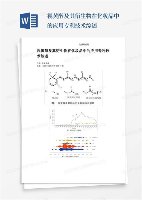 视黄醇及其衍生物在化妆品中的应用专利技术综述word模板下载编号qkxaedgo熊猫办公
