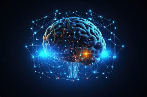 Premium Photo | Brain Model with Neural Network Connections Generative AI