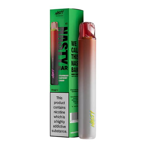 Nasty Bar Dx2 Strawberry Raspberry Cherry Disposable Vape