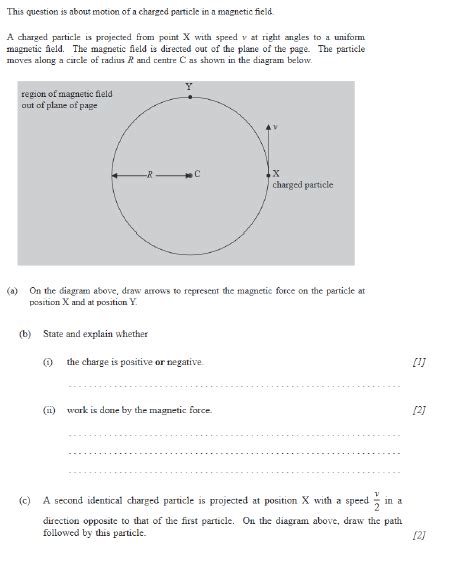 Solved This Question Is About Motion Of A Charged Particle Chegg