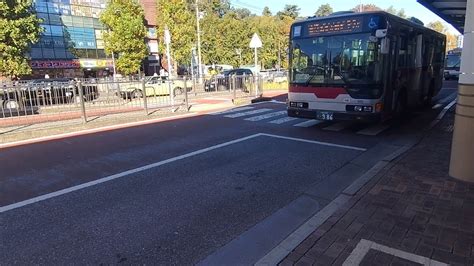 東急バス虹が丘営業所三菱ふそうエアロスターワンステップバスnj889号車あざみ野駅にて、 Youtube