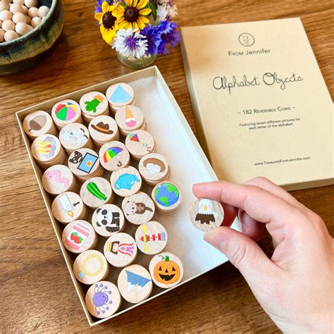 New To The Shop Alphabet Objects Coins Treasures From Jennifer