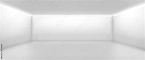 Empty Room With White Walls Inside Perspective View Of Modern Office