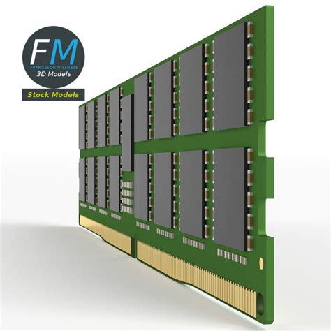 Ddr5 Ram Memory Module 1 3d Model Cgtrader