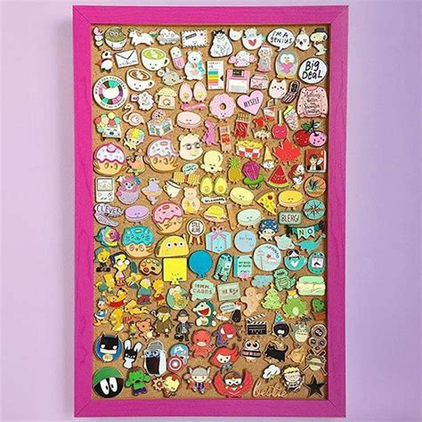 Cute Ways To Display Your Enamel Pins Super Cute Kawaii Disney Pin Display Enamel Pin