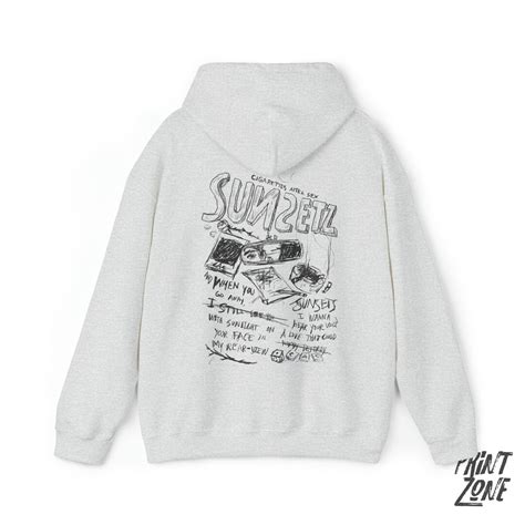 Cigarettes After Sex Inspired Hoodie Sunsetz Lyrics Etsy