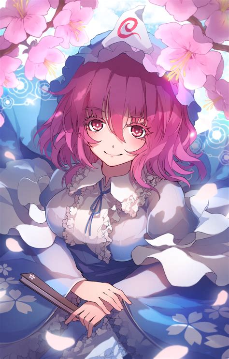 Saigyouji Yuyuko Yuyuko Saigyōji Touhou Image by cheeseroll Zerochan Anime