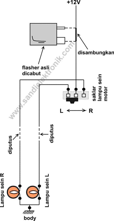 Baru Skema Rangkaian Flasher Elektronik