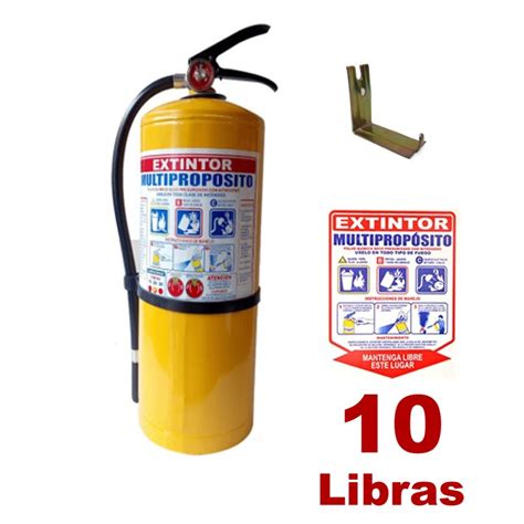 Soporte Pedestal Extintor 10 Libras