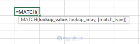 How To Use MATCH Function In Excel 3 Examples ExcelDemy