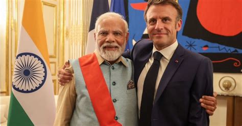 Pm Modi France Visit Pm मोदी को मिला फ्रांस का सर्वोच्च नागरिक सम्मान
