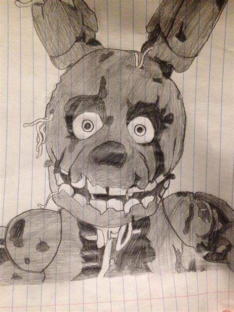 Springtrap En Dibujo Dibujos Bonitos Dibujos Kawaii Dibujos