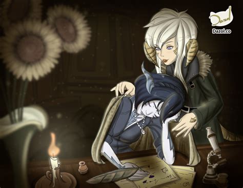 Rule 34 Candle Cleavage Dazol Final Fantasy Xiv Horns Jacket