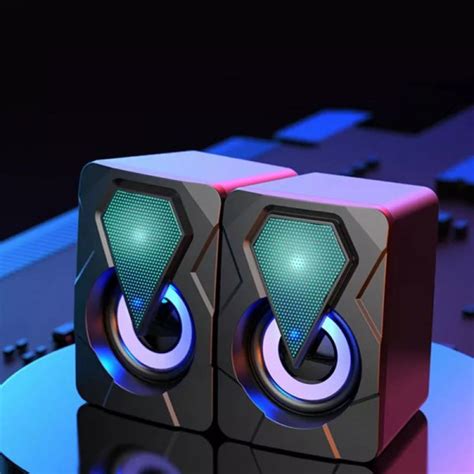Loa máy tính mini 2 0 Y 9077 LED RGB