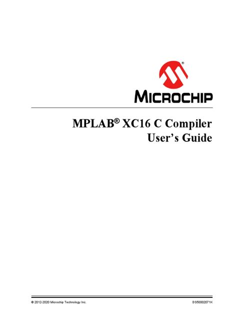 Xc16 Users Guide Pdf C Programming Language Pointer Computer